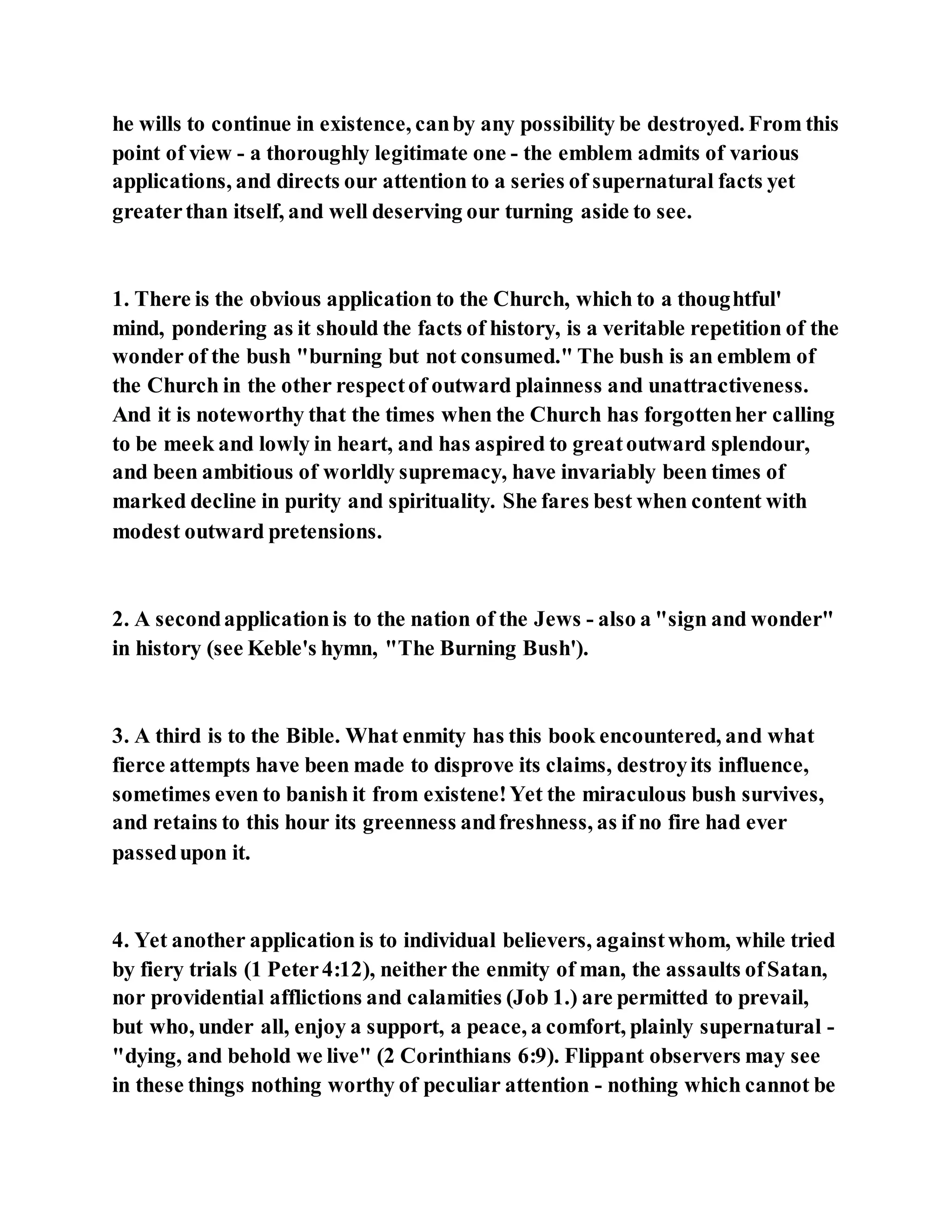 Jesus was the burning bush | DOCX