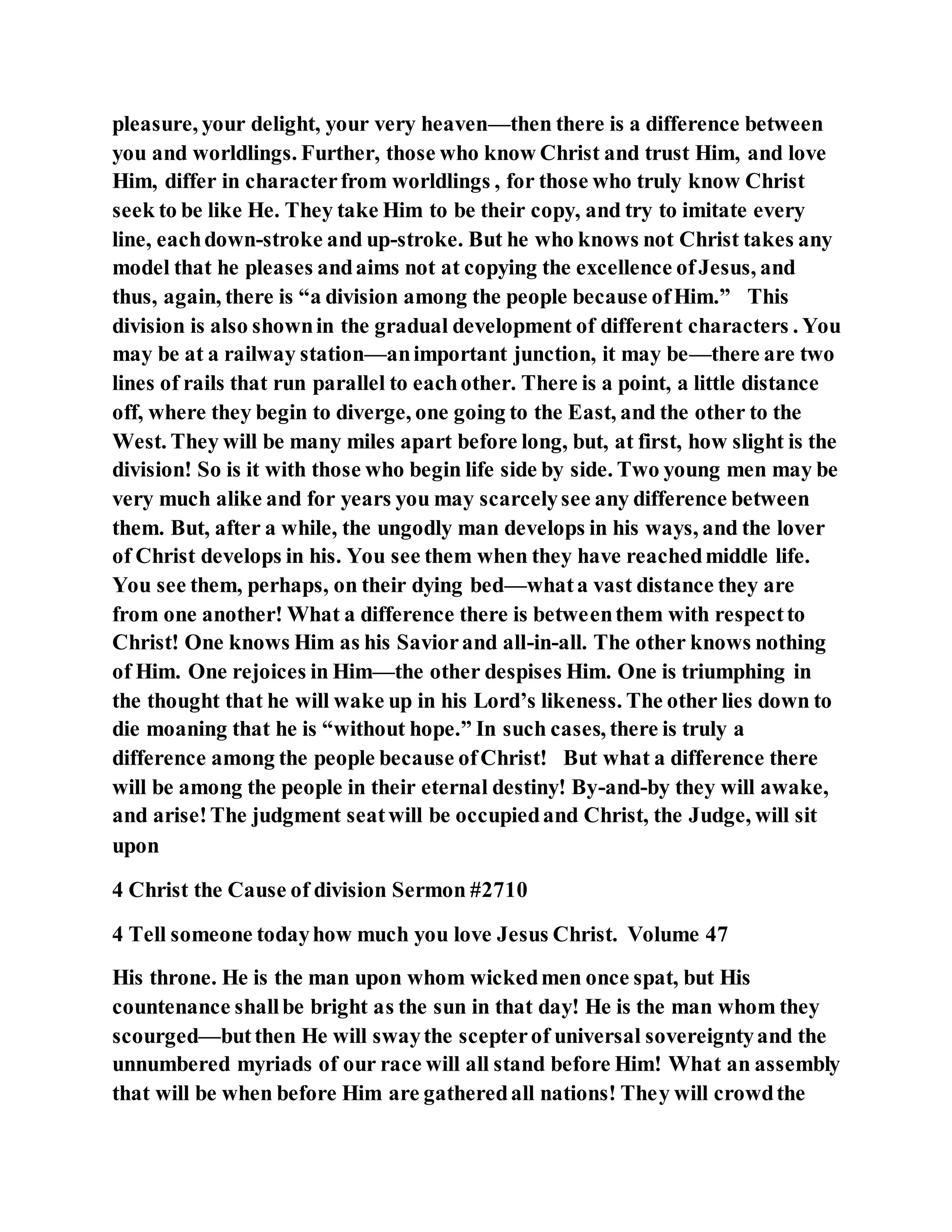 Jesus was the cause of division | PDF