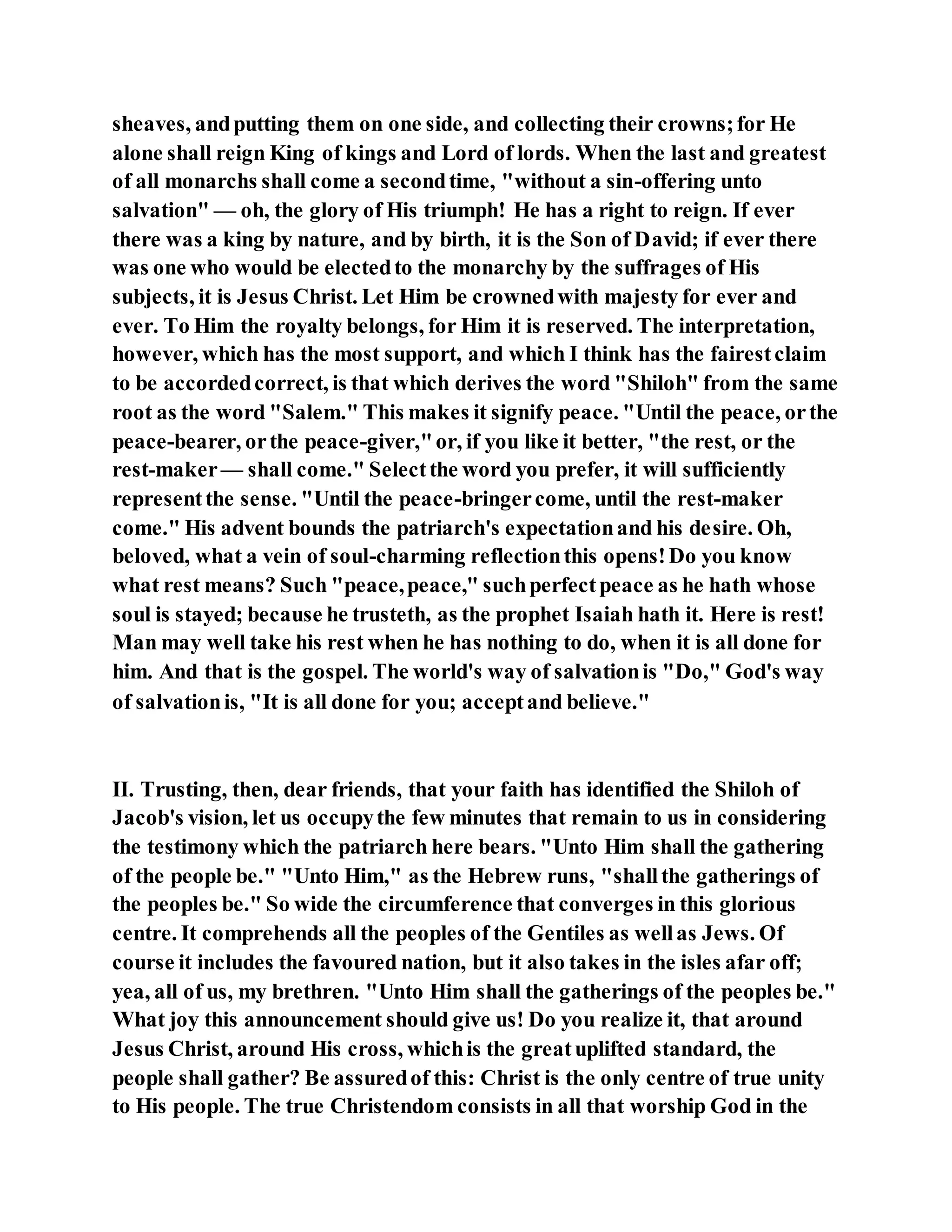 Jesus was the coming shiloh | DOCX