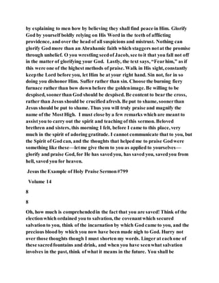 Jesus was the example of holy praise | DOCX