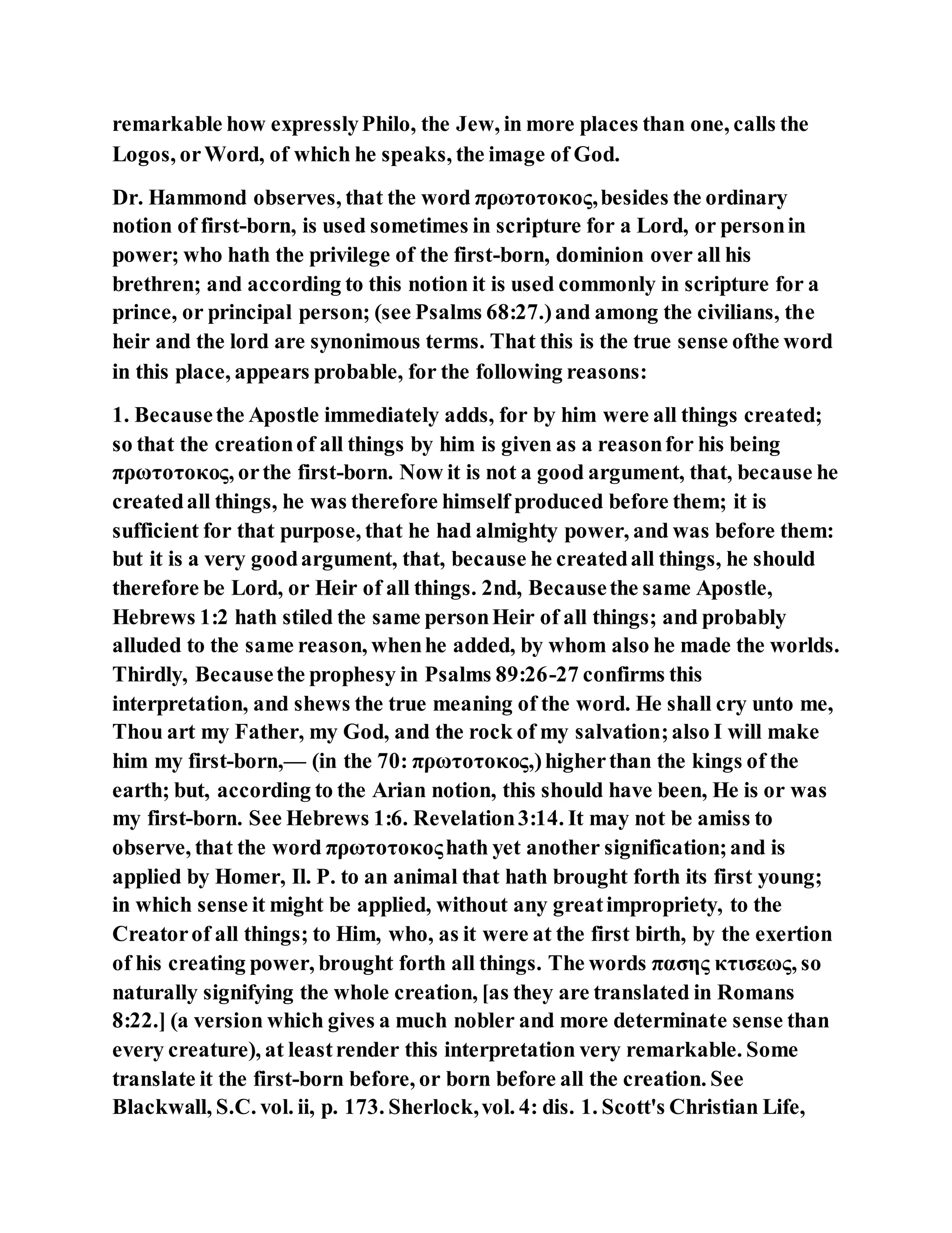 Jesus was the firstborn over all creation | PDF