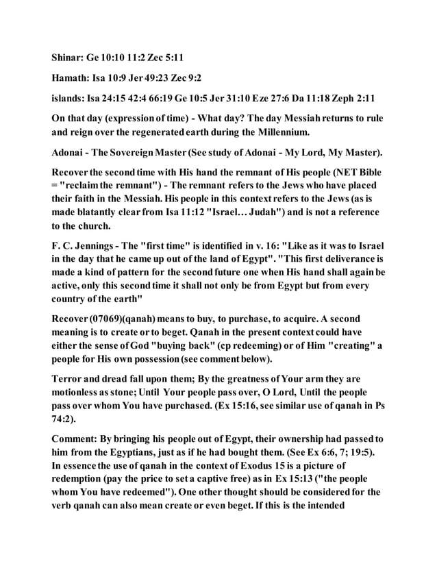 Jesus was the focus of isaiah 11 prophecy | PDF