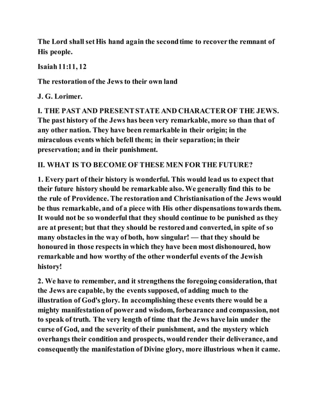 Jesus was the focus of isaiah 11 prophecy | PDF