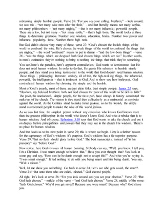 Jesus was the foolishness and weakness of god | PDF