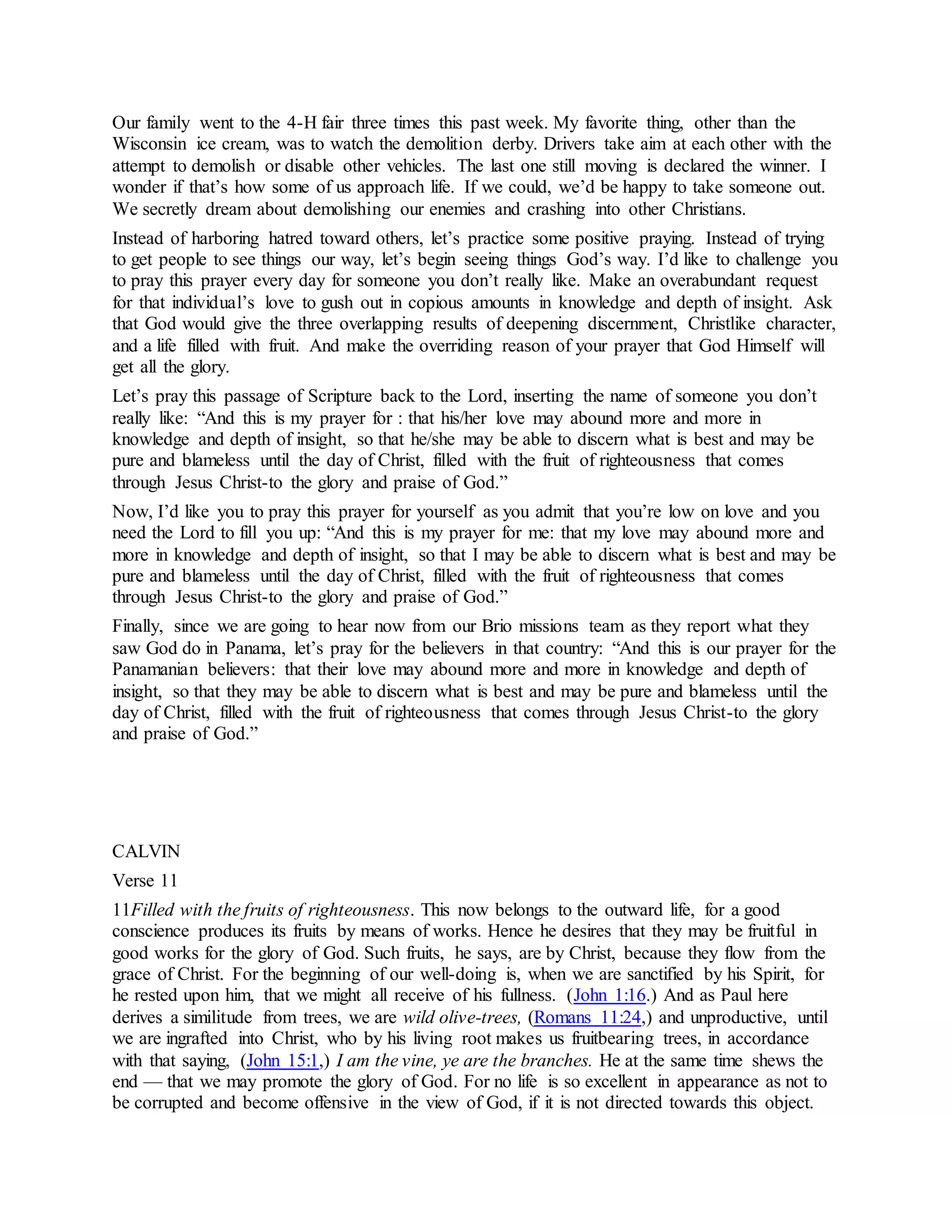 Jesus was the fruit of righteousness | DOCX