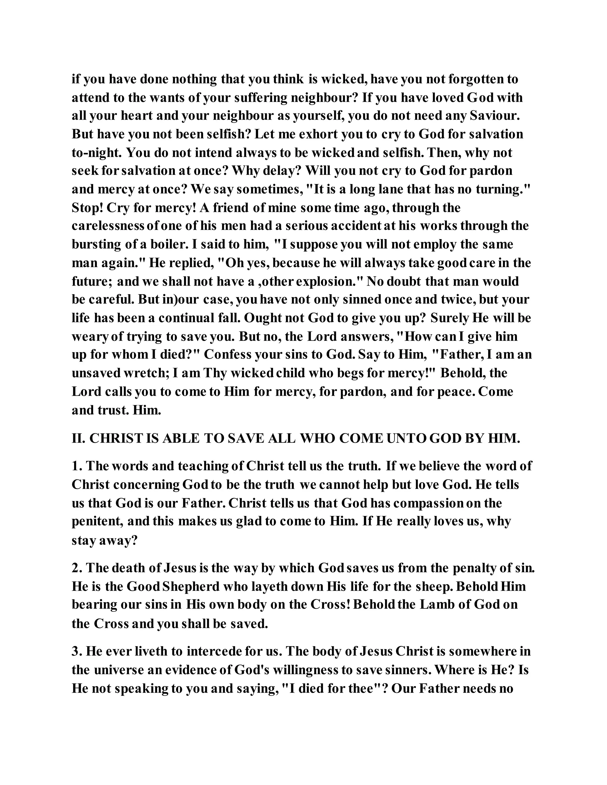 Jesus was the greatest intercessor | DOCX
