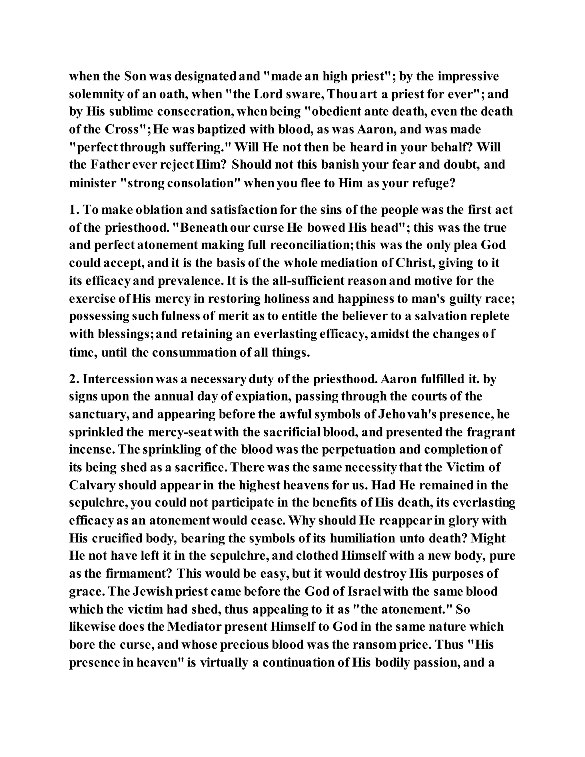 Jesus was the greatest intercessor | DOCX