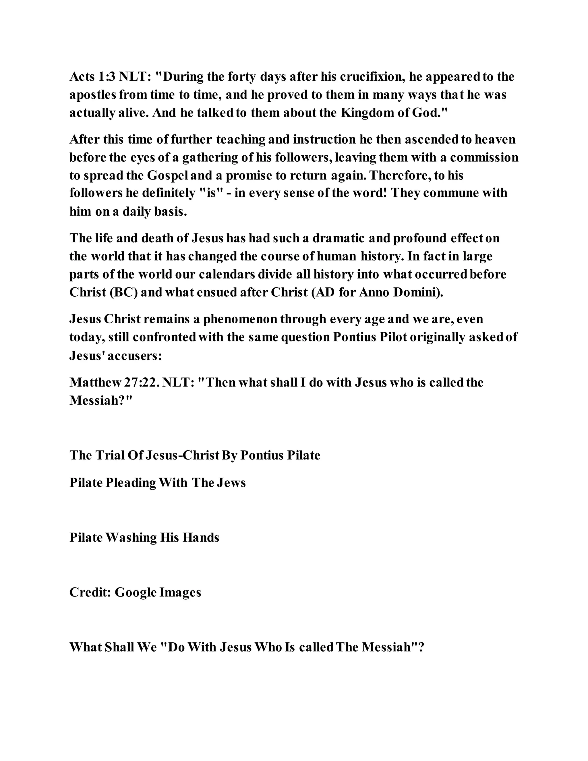 Jesus was the greatest paradox | DOCX