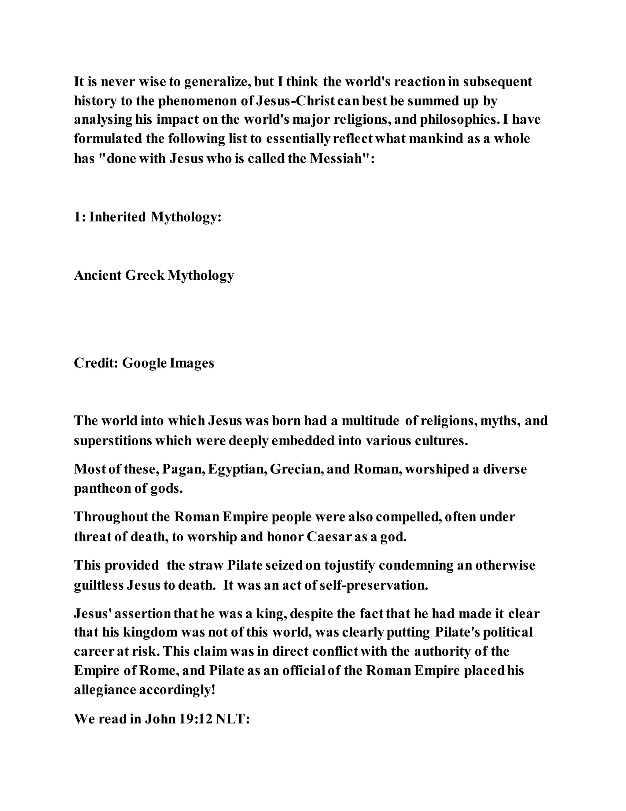 Jesus was the greatest paradox | DOCX