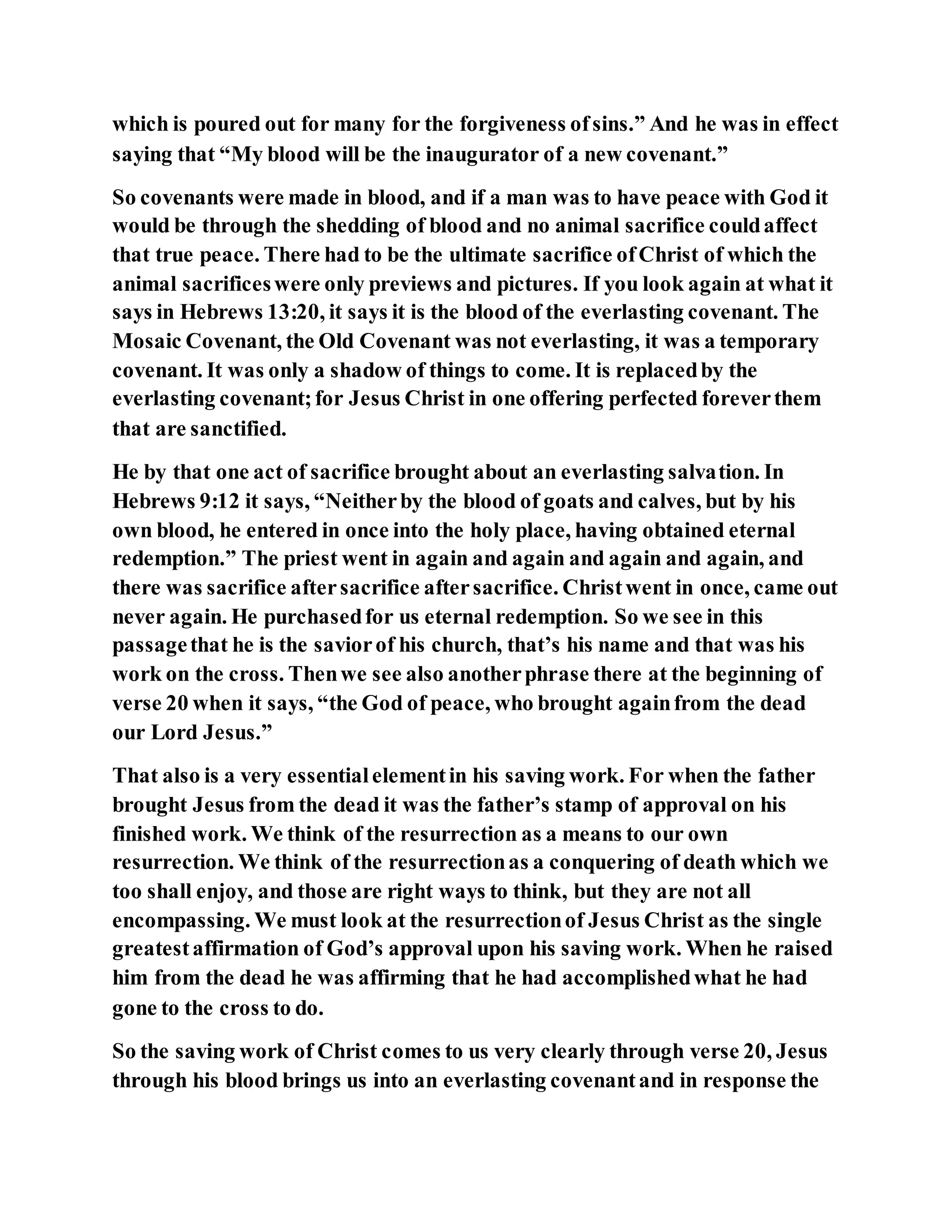 Jesus was the head of the church | DOCX
