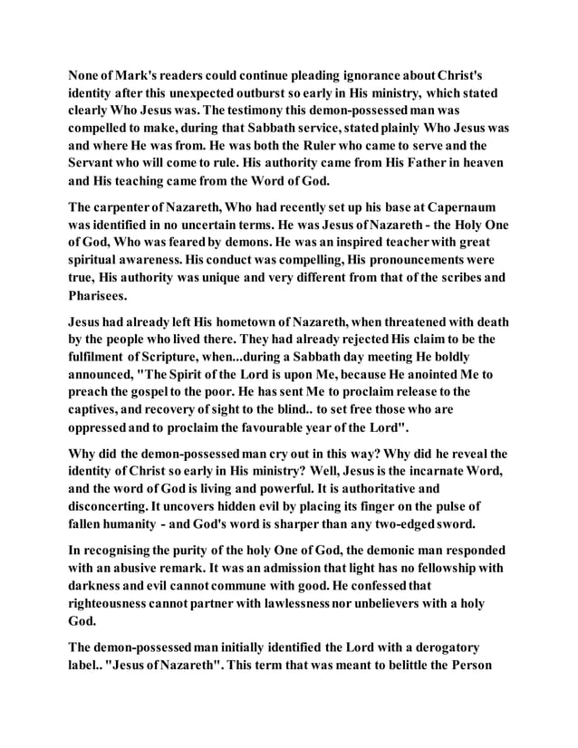 Jesus was the holy one of god | PDF