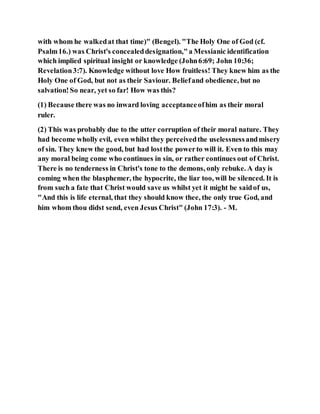 Jesus was the holy one of god | DOCX