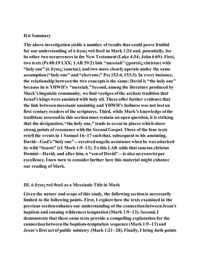 Jesus was the holy one of god | PDF