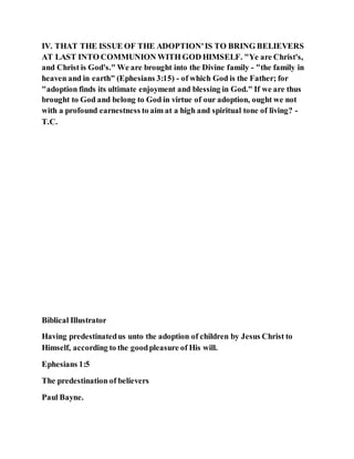 Jesus was the key to our adoption | DOCX