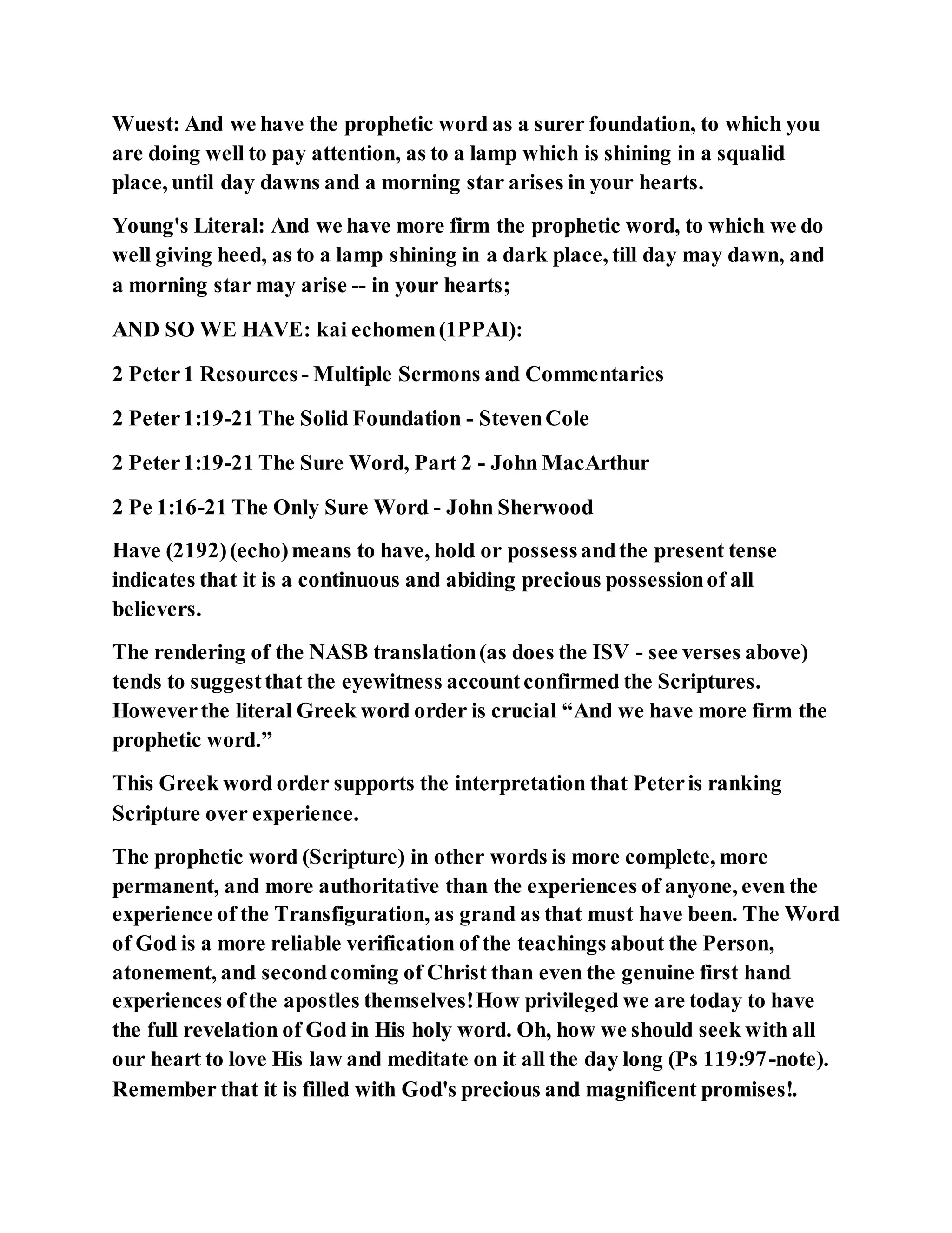 Jesus was the morning star | DOCX