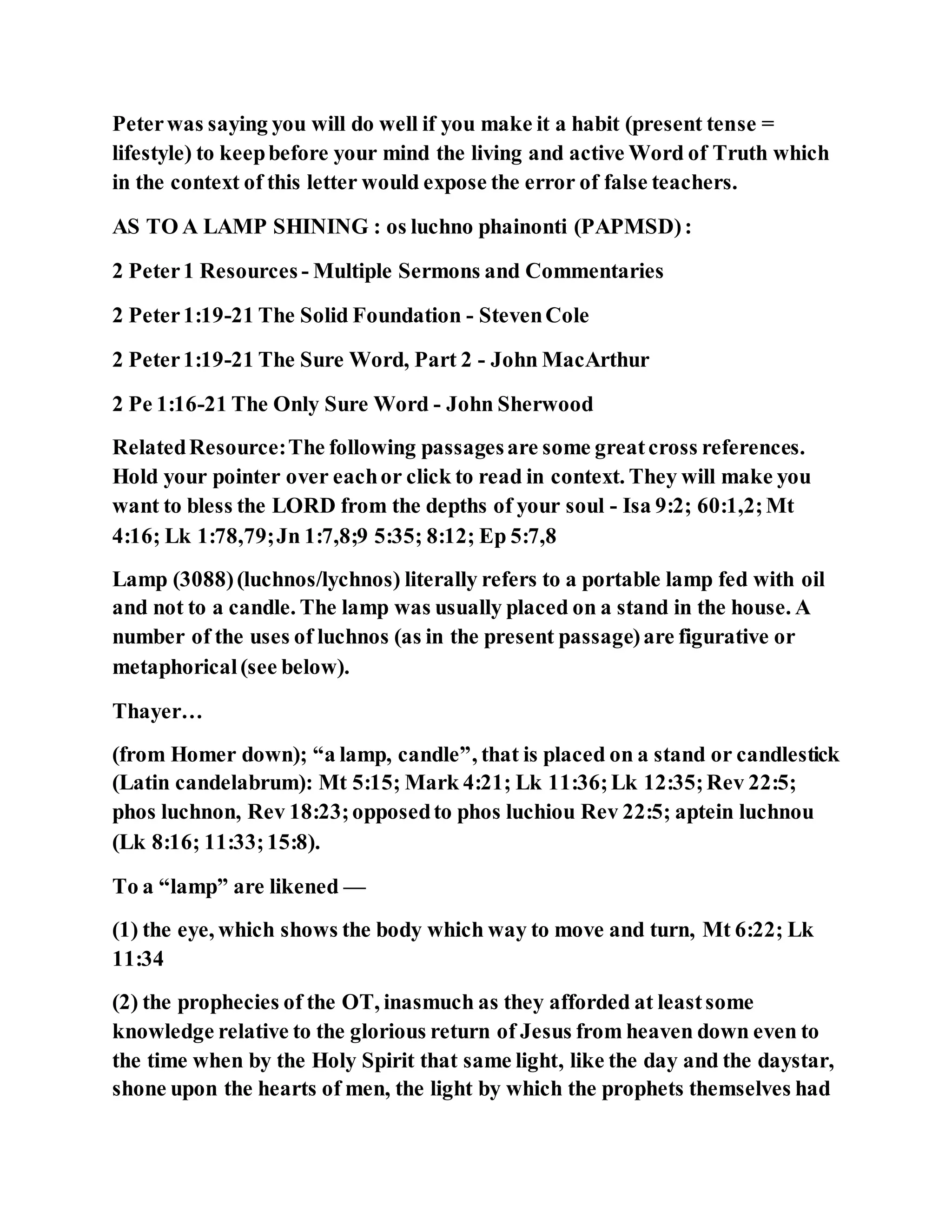Jesus was the morning star | DOCX