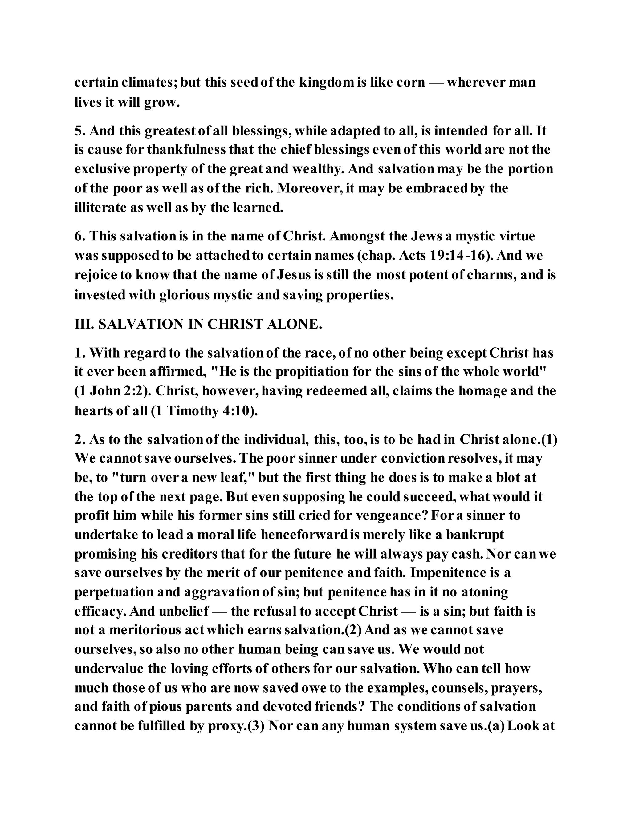 Jesus was the one and only savior | PDF