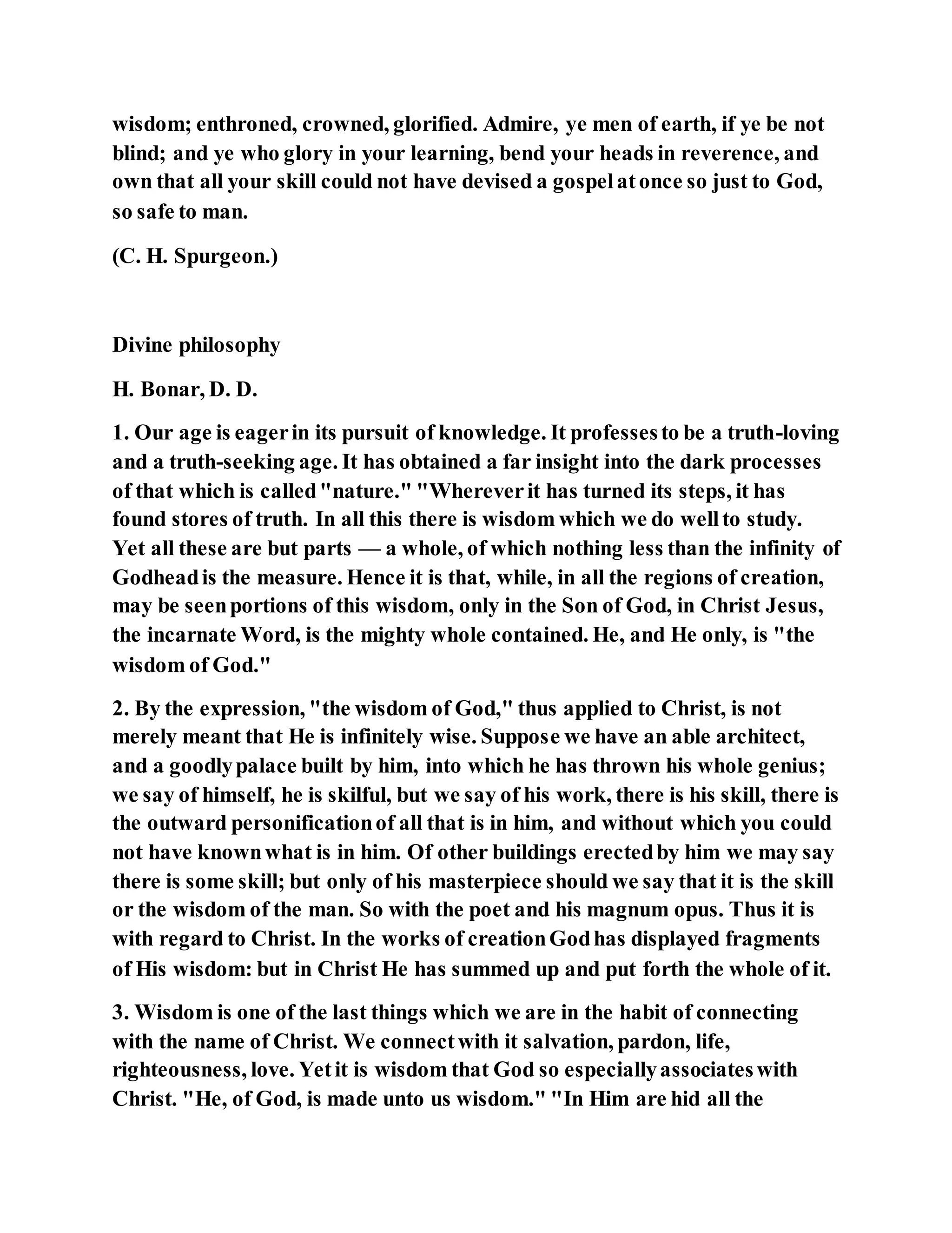 Jesus was the power and wisdom of god | DOCX