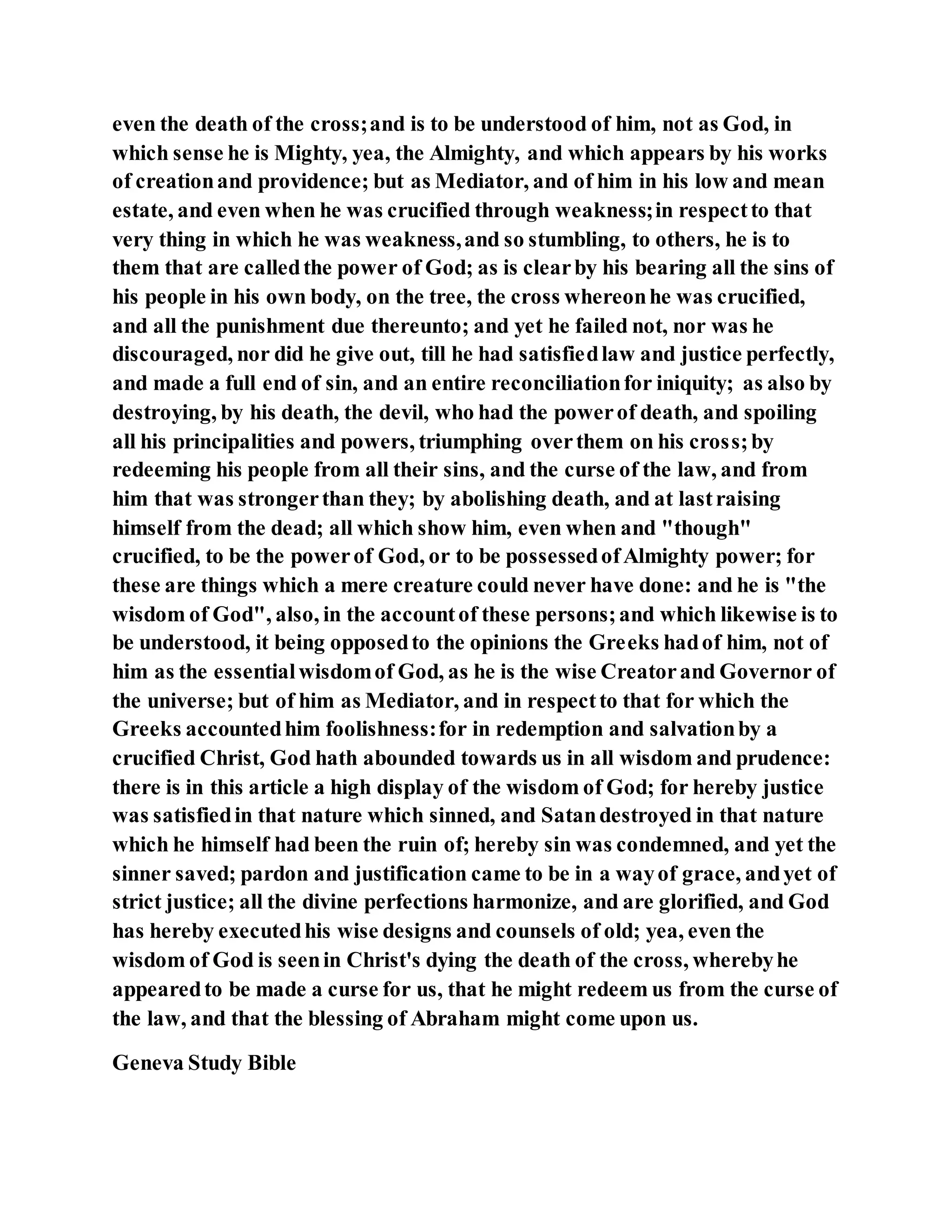 Jesus was the power and wisdom of god | DOCX