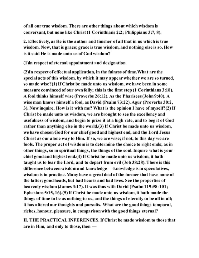 Jesus was the power and wisdom of god | PDF