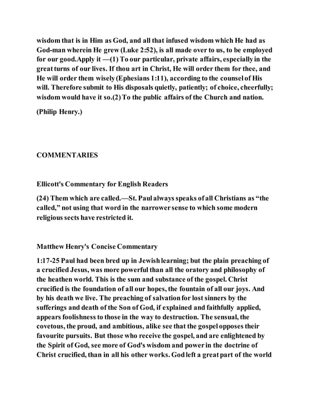 Jesus was the power and wisdom of god | PDF