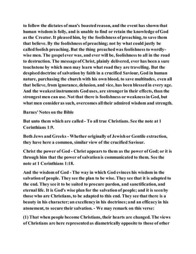 Jesus was the power and wisdom of god | PDF