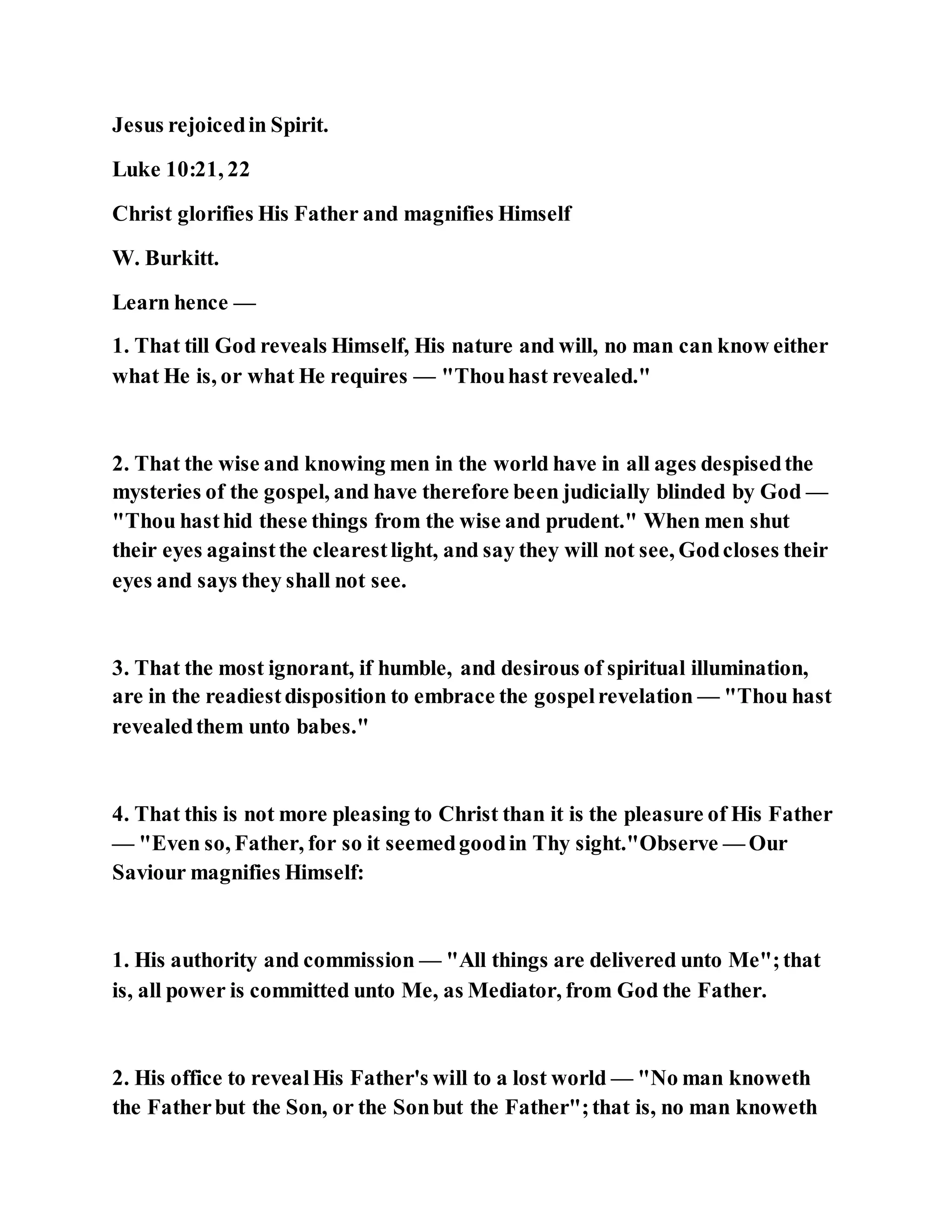 Jesus was the revealer of the father | DOCX