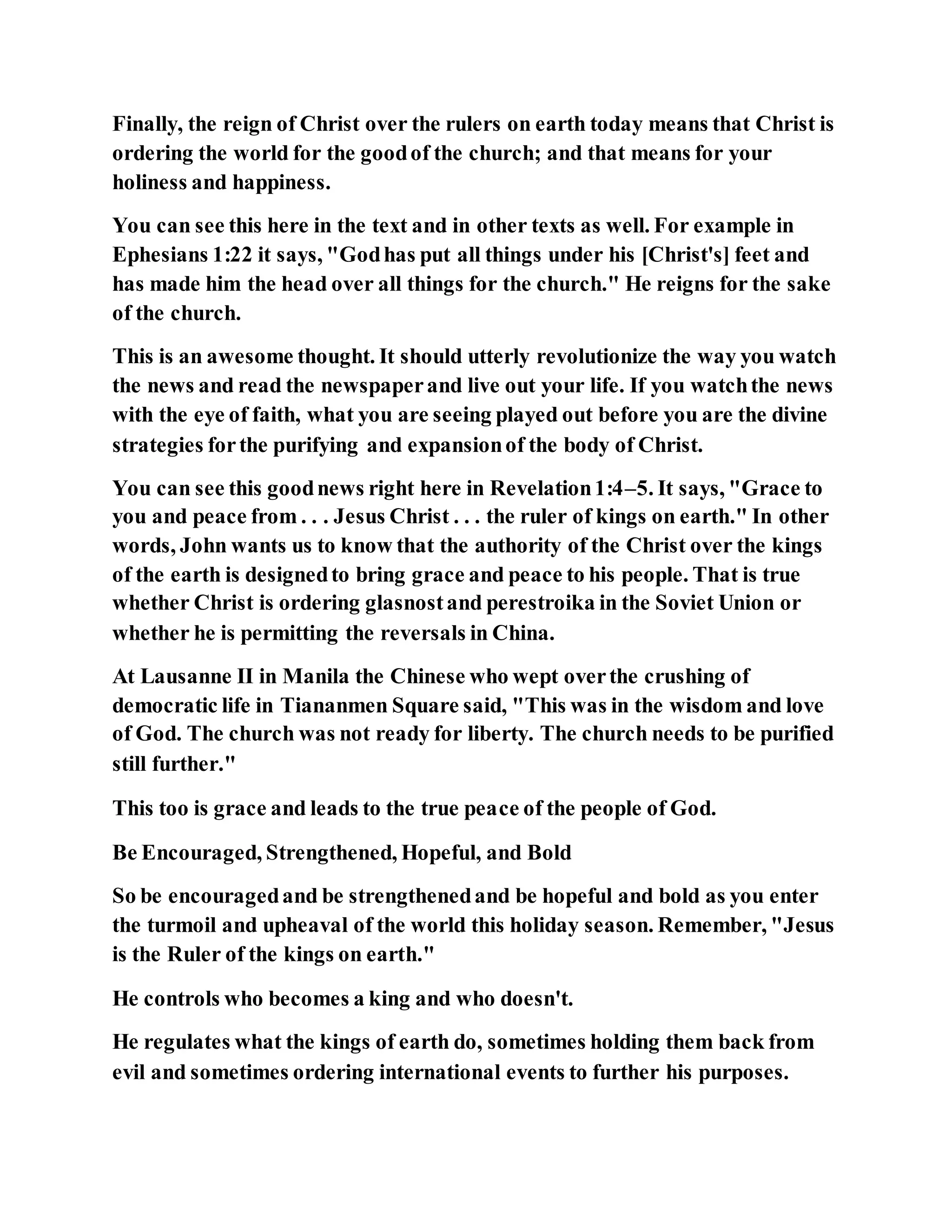 Jesus was the ruler of god's creation | PDF