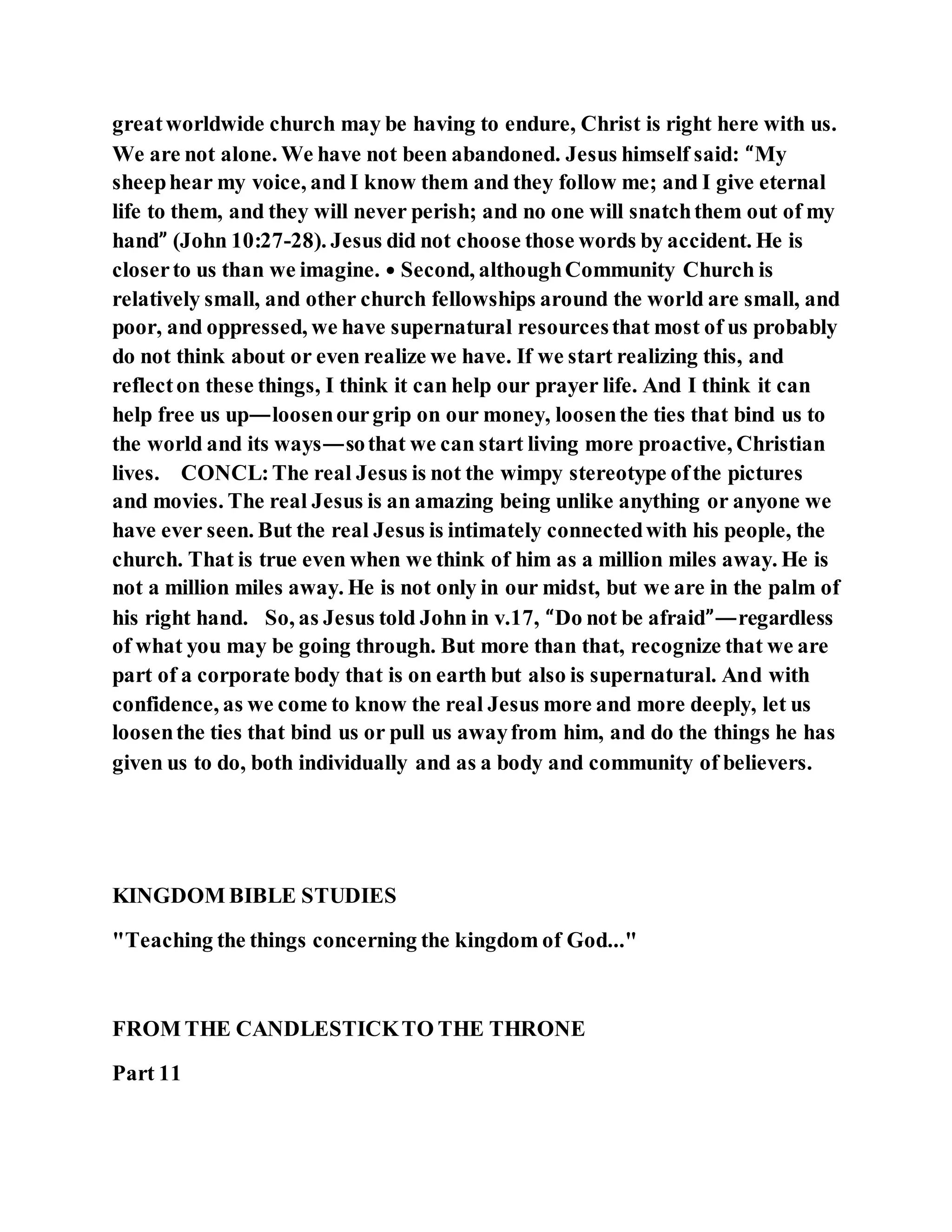 Jesus was the ruler of the kings of the earth | DOCX | Christianity ...