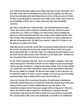 Jesus was the saviour of the world | DOCX | Christianity | Religion ...