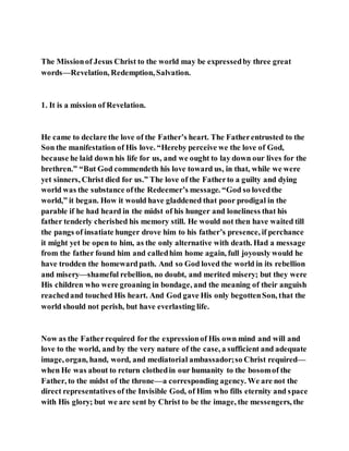 Jesus was the sender | DOCX