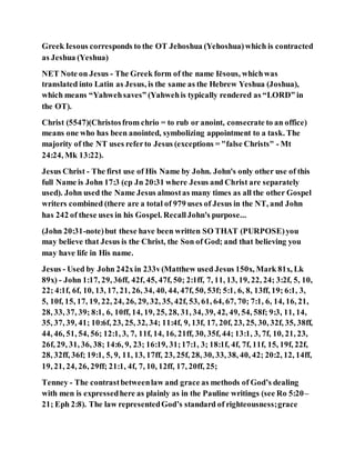 Jesus was the source of grace and truth | DOCX