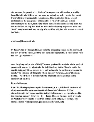 Jesus was the source of the fruit of righteousness | DOCX