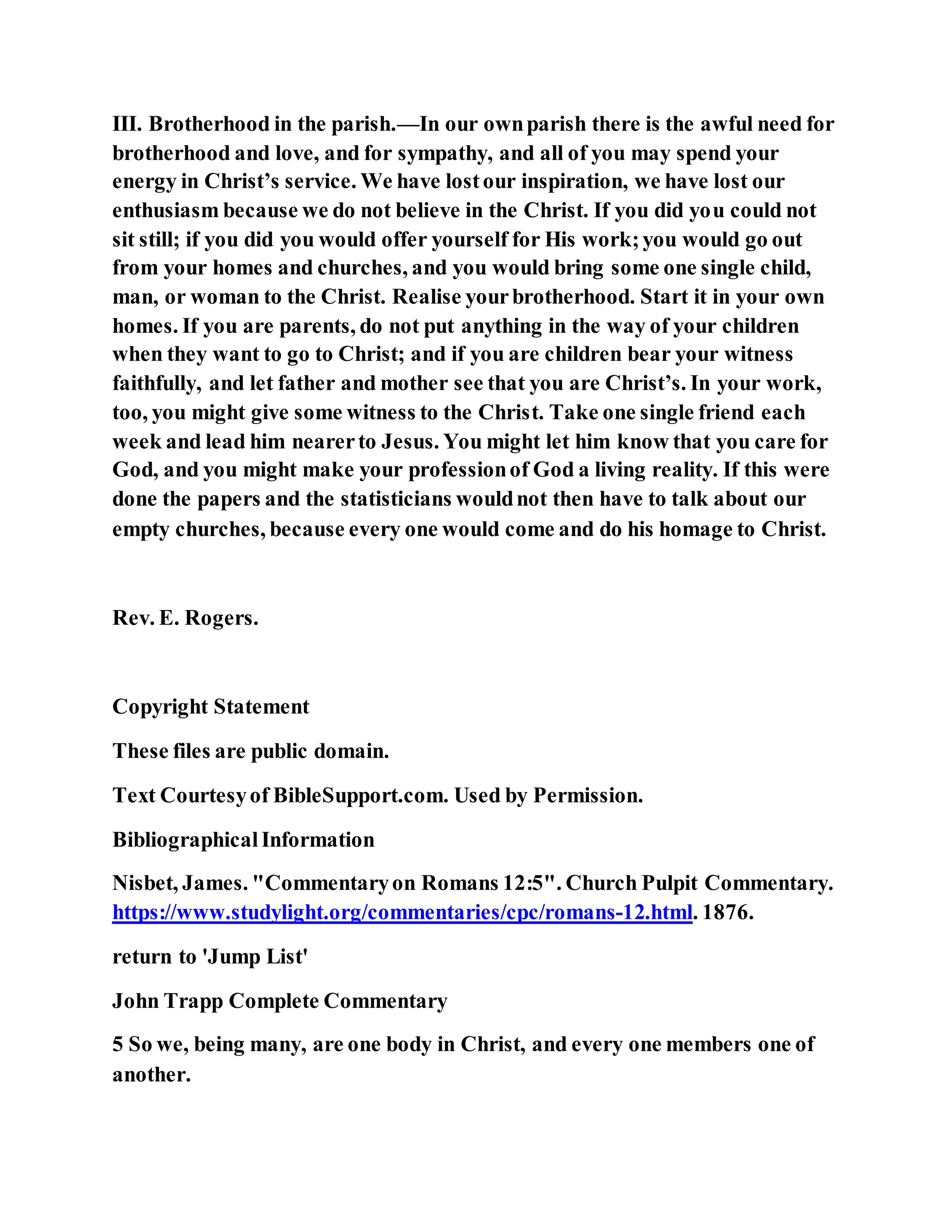 Jesus was the source of unity | PDF