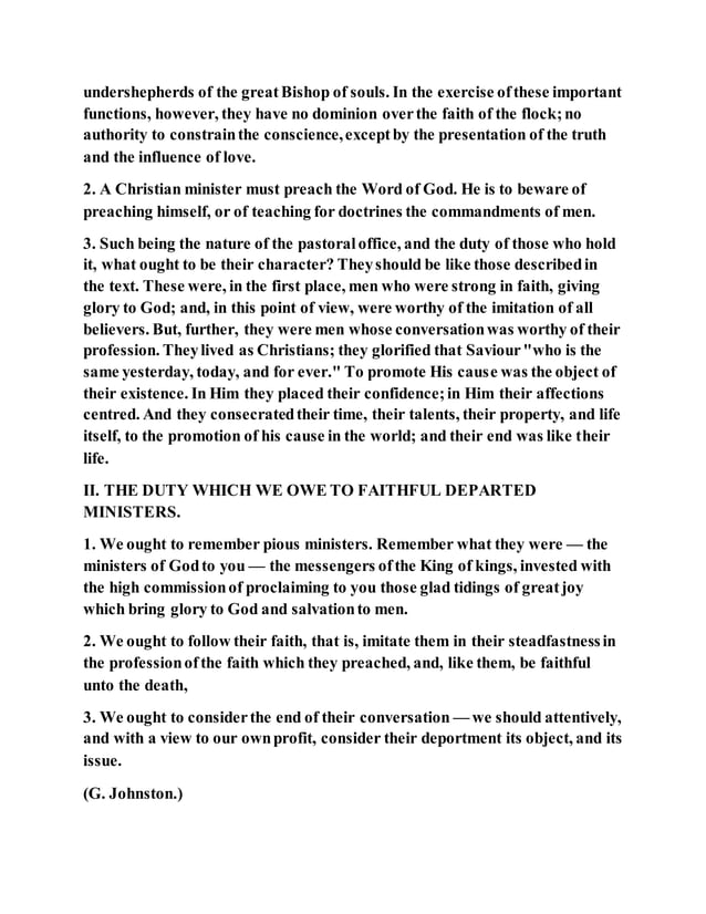 Jesus was the unchanging christ | DOCX