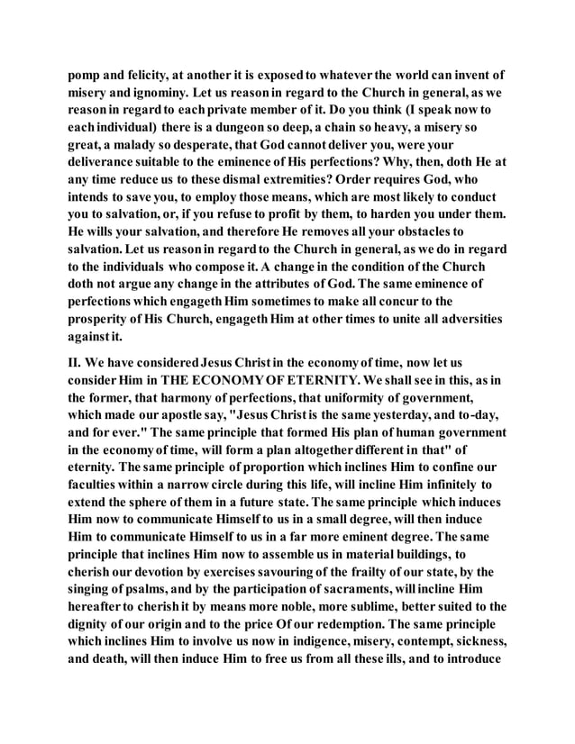 Jesus was the unchanging christ | DOCX