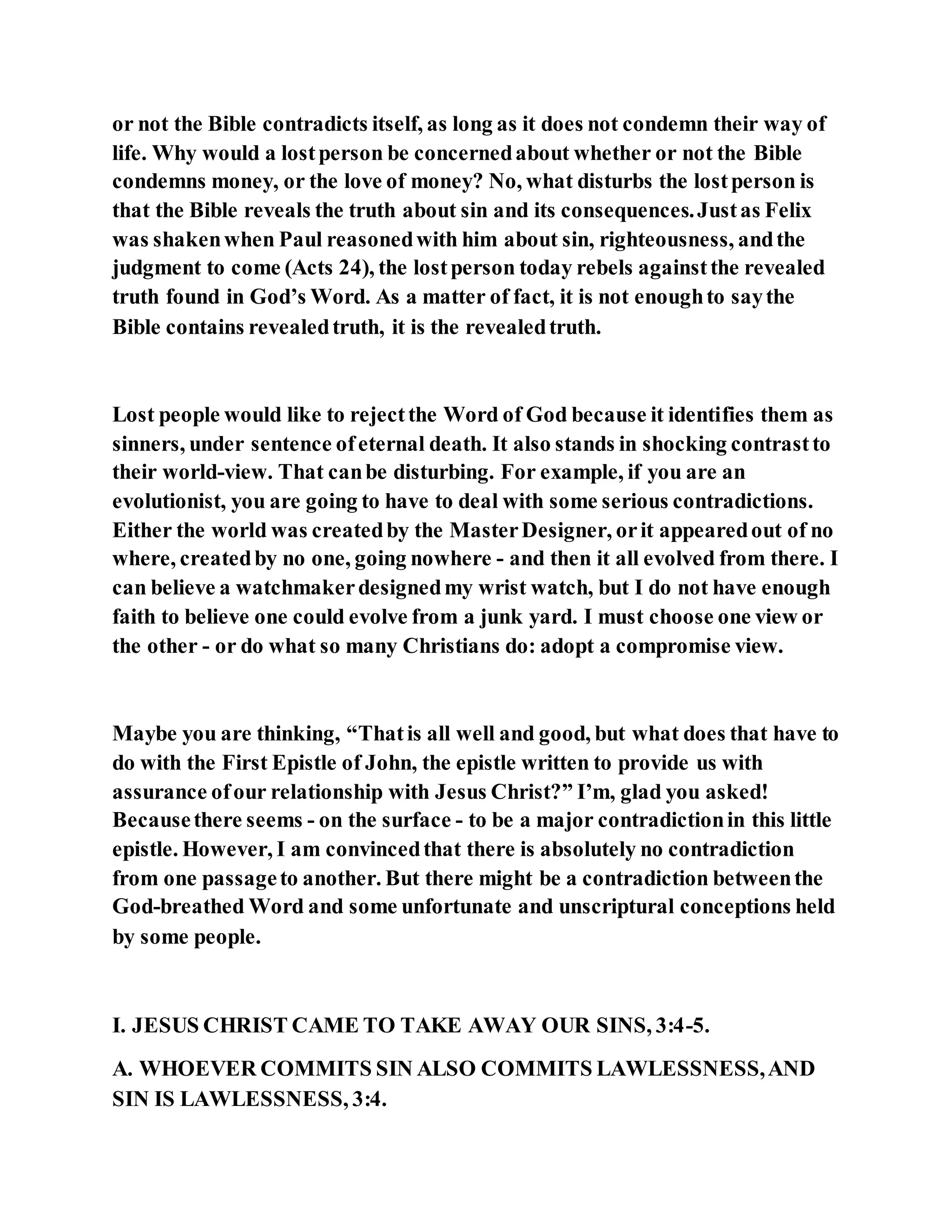 Jesus was to destroy the devil's work vol2 | DOCX