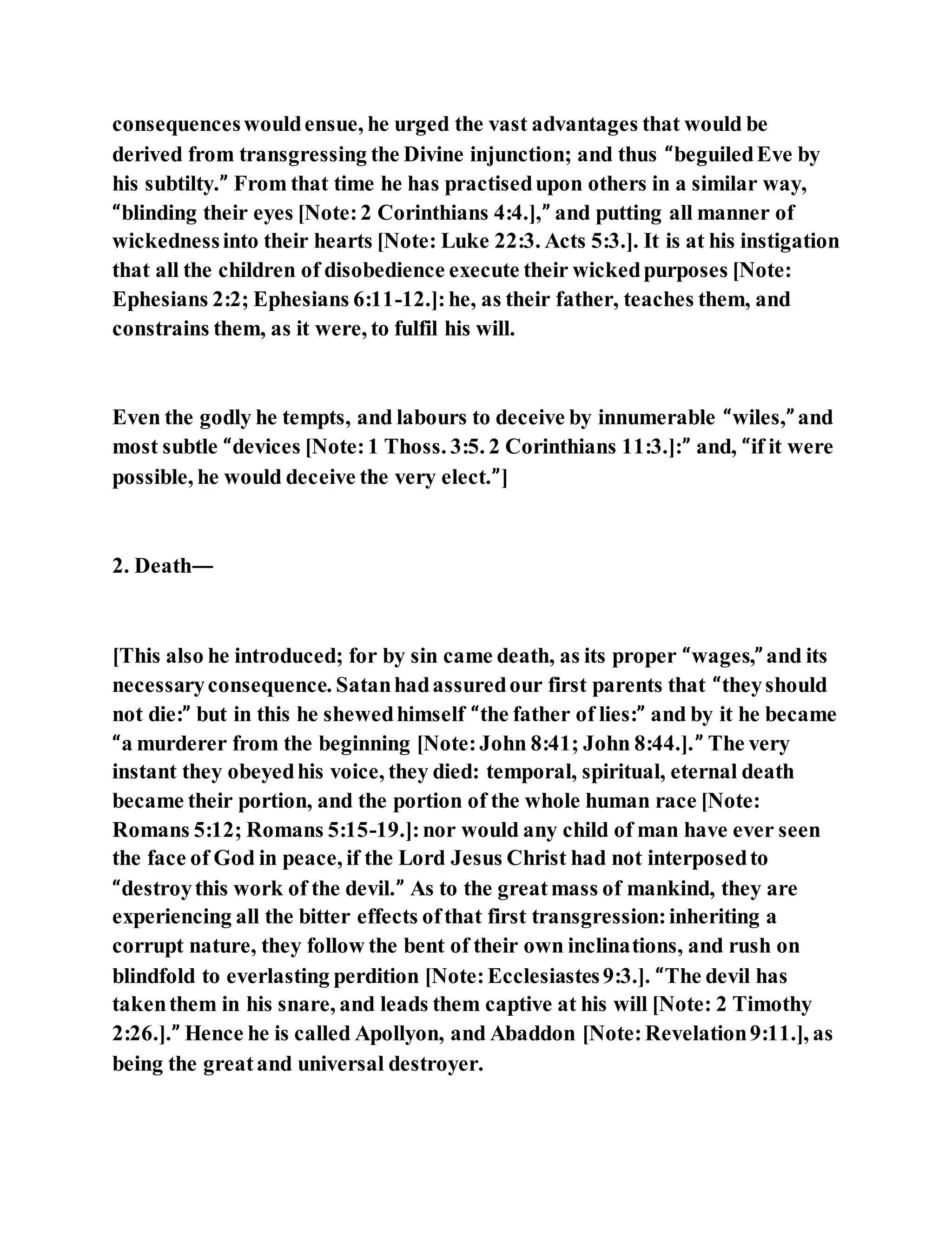 Jesus was to destroy the devil's work vol2 | DOCX