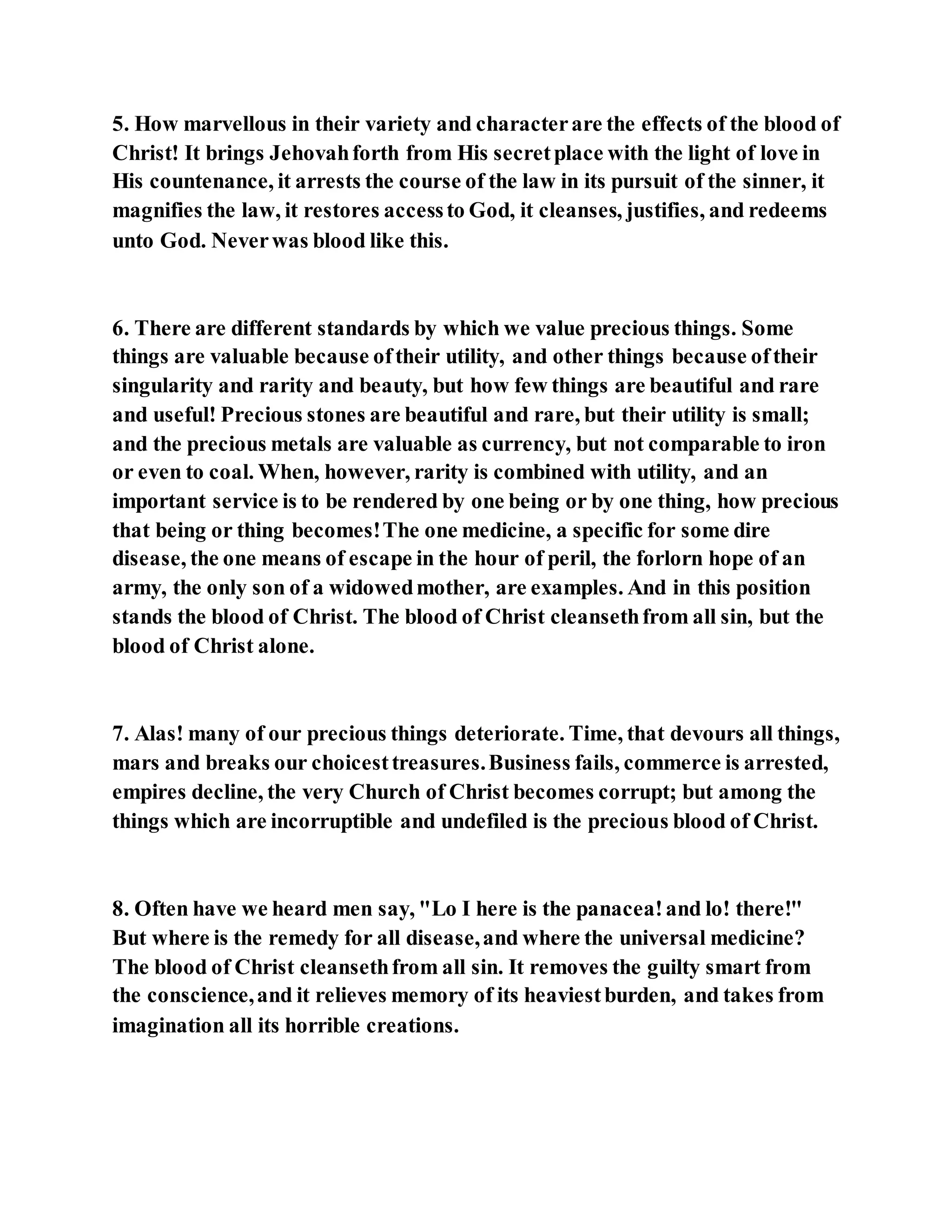 Jesus was to sprinkle us with his blood | PDF