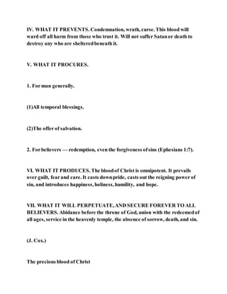 Jesus was to sprinkle us with his blood | PDF