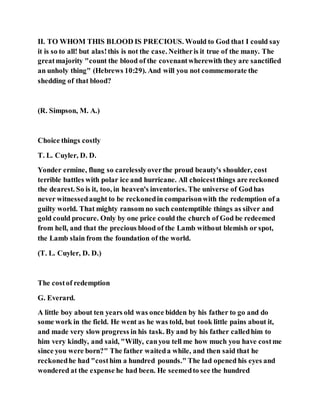 Jesus was to sprinkle us with his blood | PDF