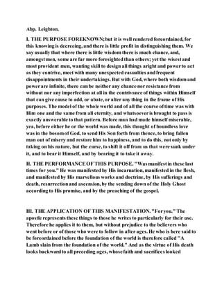 Jesus was to sprinkle us with his blood | PDF