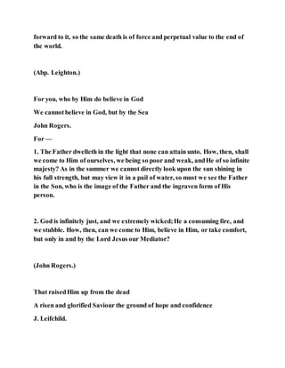 Jesus was to sprinkle us with his blood | PDF