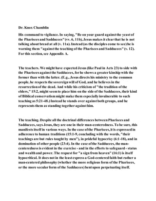 Jesus was warning his disciples to be on guard | DOCX