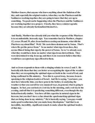 Jesus was warning his disciples to be on guard | DOCX