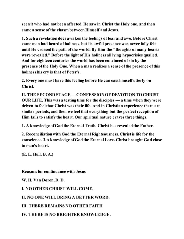Jesus was with the words of eternal life | PDF