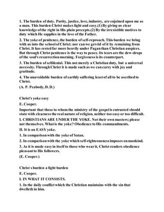 Jesus was with yoke easy and burden light | DOCX