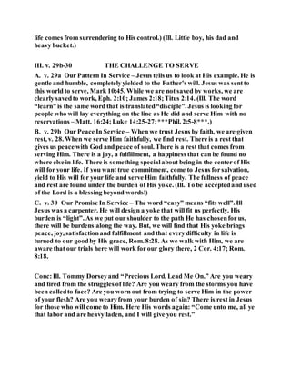 Jesus was with yoke easy and burden light | DOCX