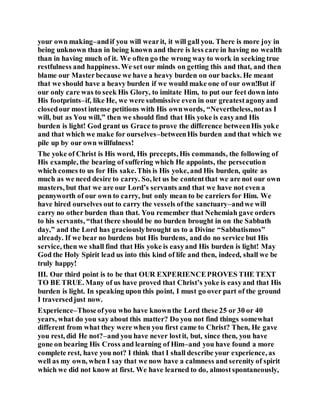 Jesus was with yoke easy and burden light | DOCX