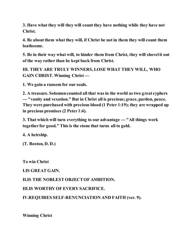 Jesus was worth the loss of all things | PDF